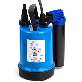 Puddle buddy dompelpomp met buisvlotter vlakzuiger