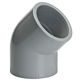 PVC-C knie 110 x 110 mm 45° PN16 | Tyleenslang.nl