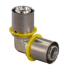 Uponor MLC-G gas persknie 90° 25 mm | Tyleenslang.nl