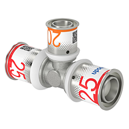Uponor S-Press Plus verloop T-stuk 90° Water 25 x 20 x 25 mm | Tyleenslang.nl